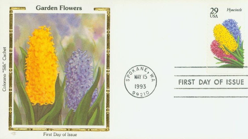 2760 - 1993 29c Garden Flowers: Hyacinth - Mystic Stamp Company