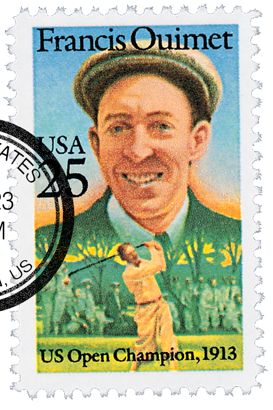 2377 - 1988 25c Francis Ouimet - Mystic Stamp Company
