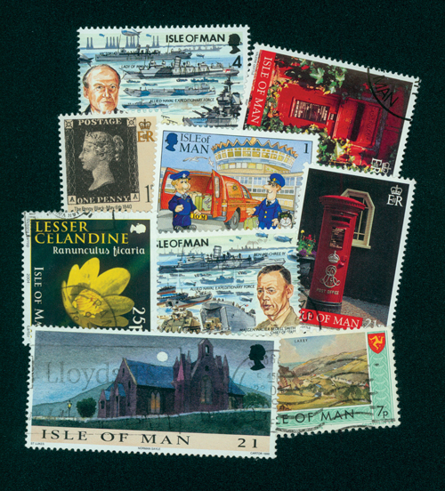 M3392 - Isle of Man, 50 Different Stamps - Mystic Stamp Company