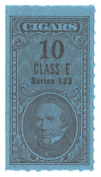 TC2467a - 1953, 10 Cigar Revenue Tax Stamps - Class E, Series 123 ...