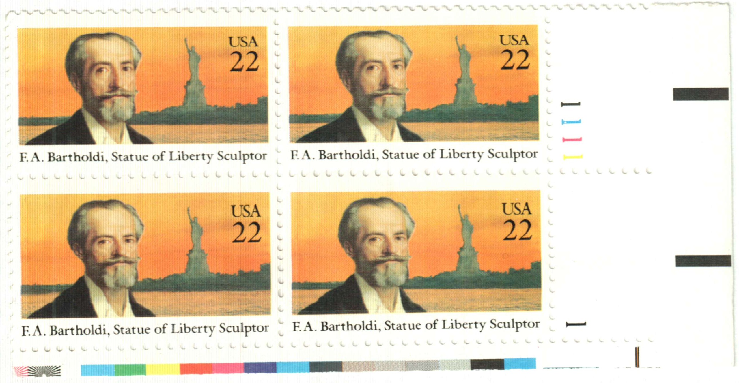 2147 - 1985 22c Frederic Auguste Bartholdi - Mystic Stamp Company