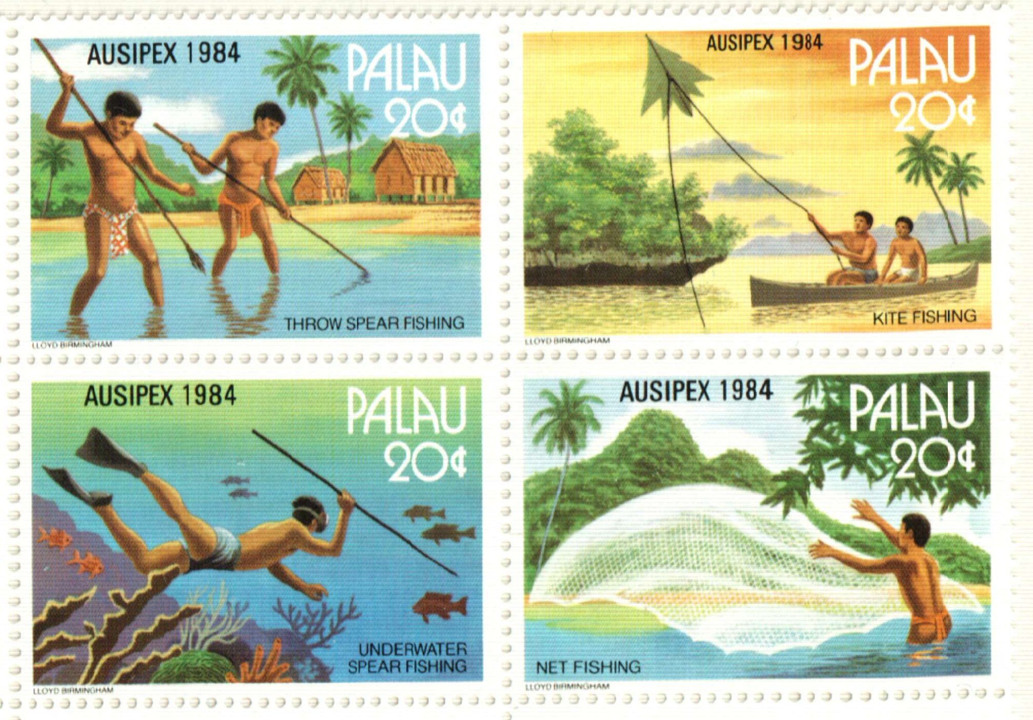 58a - 1984 Palau - Mystic Stamp Company