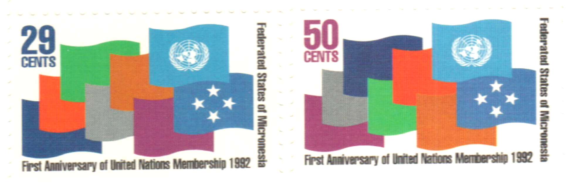 152-53 - 1992 Micronesia - Mystic Stamp Company