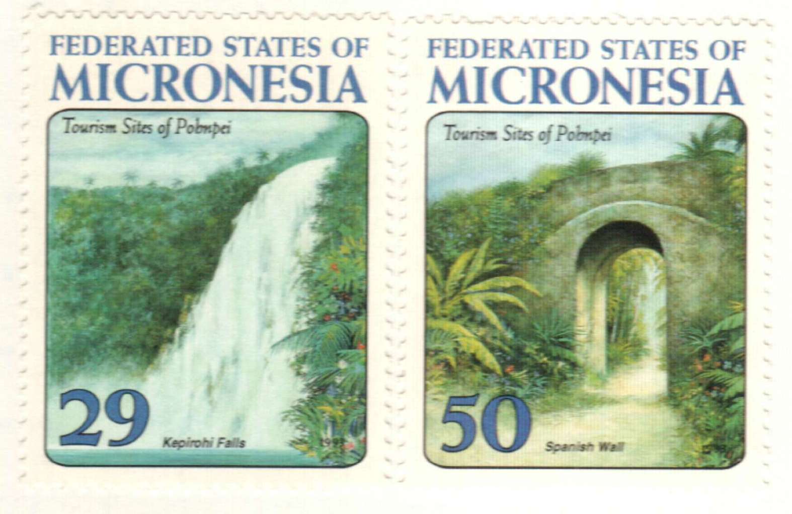 179-80 - 1993 Micronesia - Mystic Stamp Company