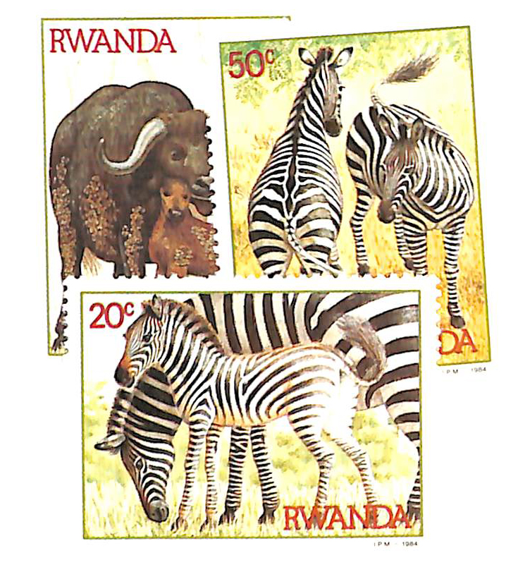 1199-1201 - 1984 Rwanda - Mystic Stamp Company