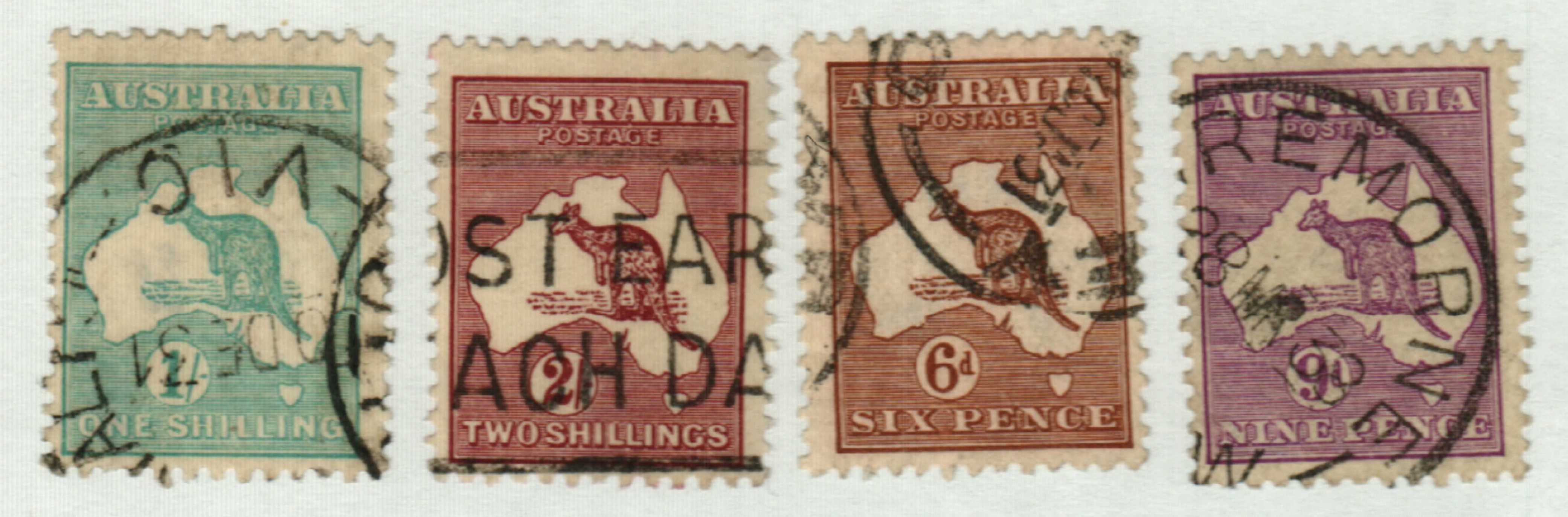 96-99 - 1929 Australia - Mystic Stamp Company