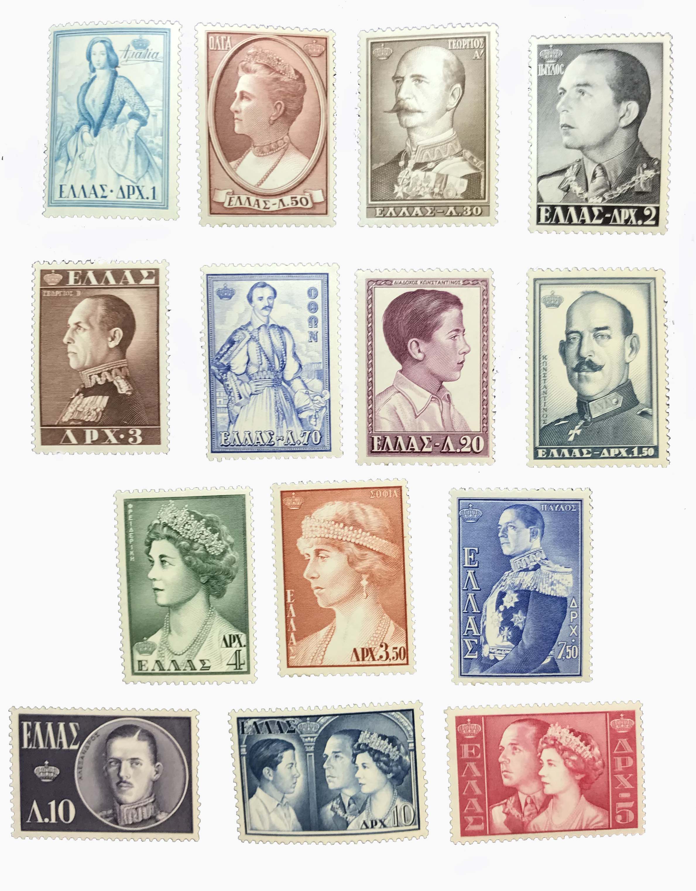 587-600 - 1956 Greece - Mystic Stamp Company