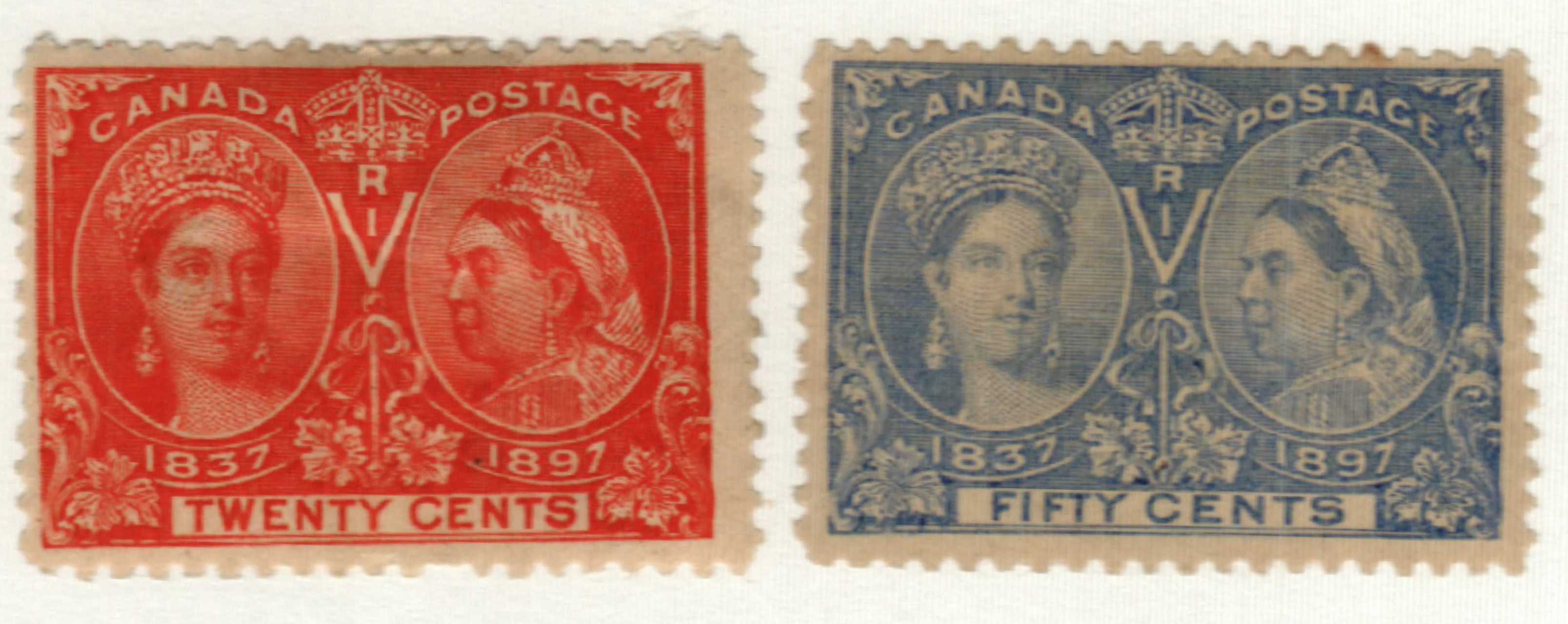 59-60 - 1897 Canada - Mystic Stamp Company