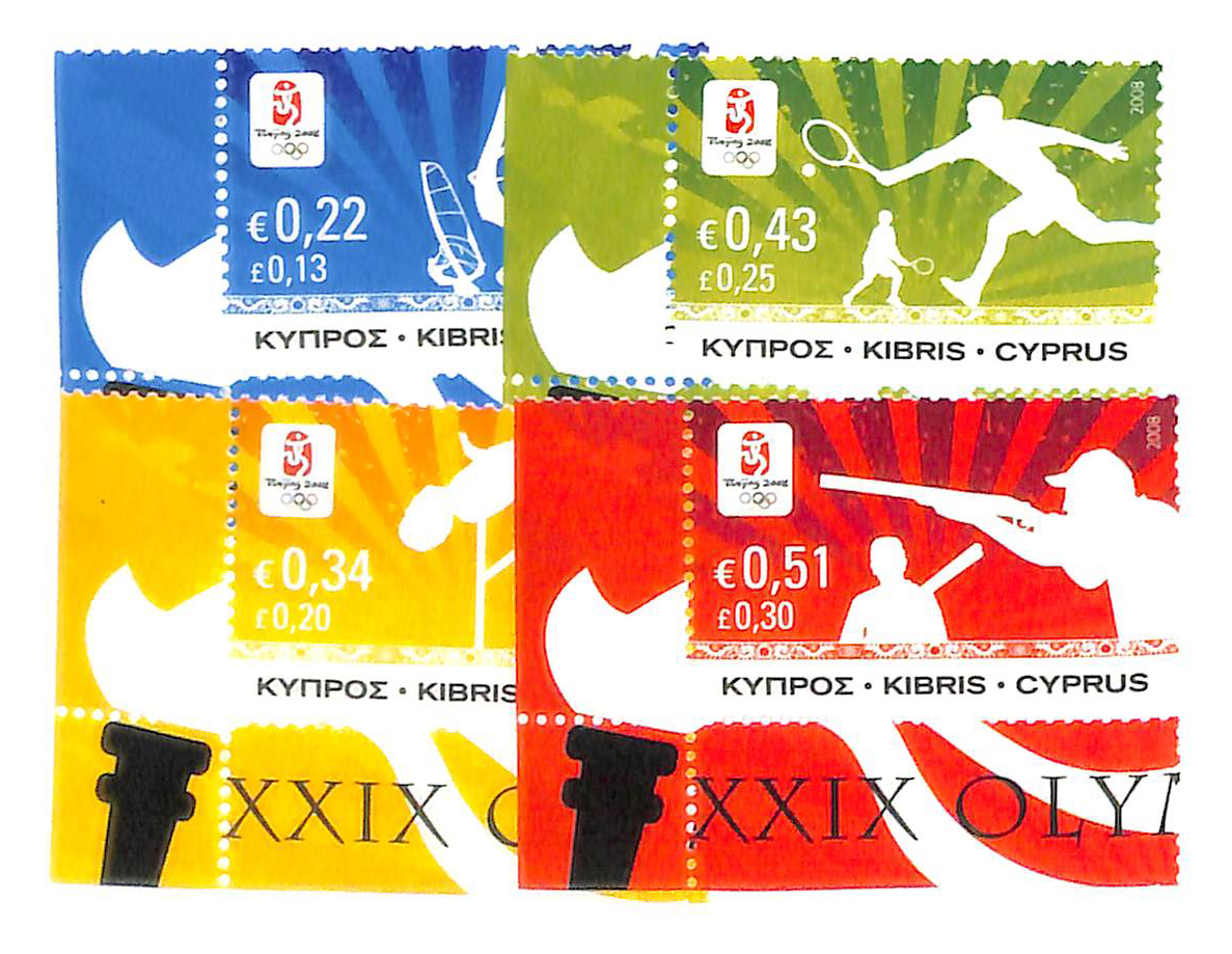 1097-1100 - 2008 Cyprus - Mystic Stamp Company