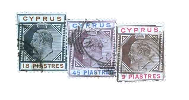 44//47 - 1903 Cyprus - Mystic Stamp Company