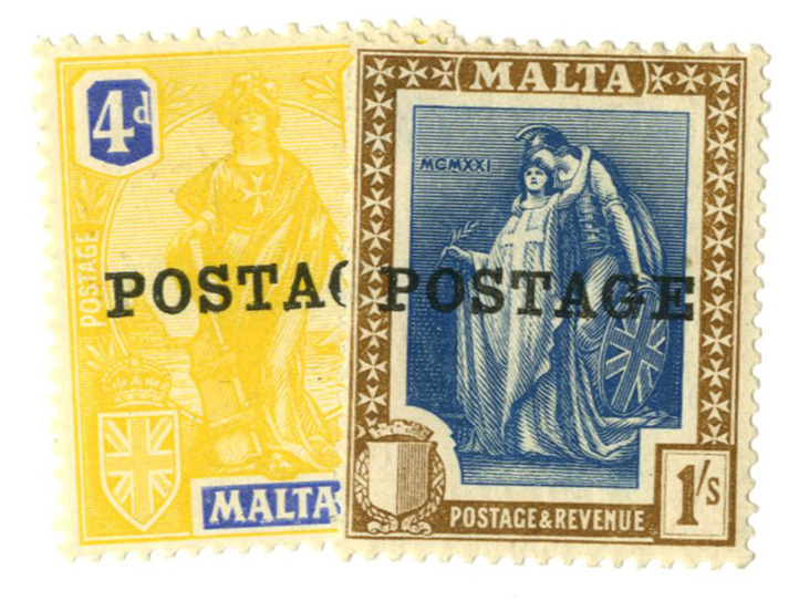 123//26 - 1926 Malta - Mystic Stamp Company