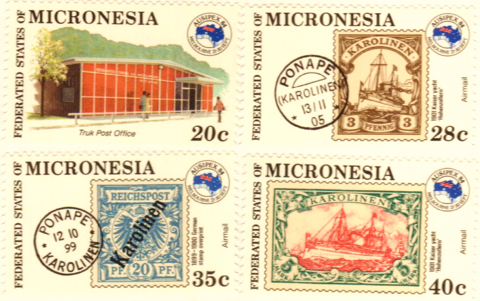 21/C6 - 1984 Micronesia - Mystic Stamp Company