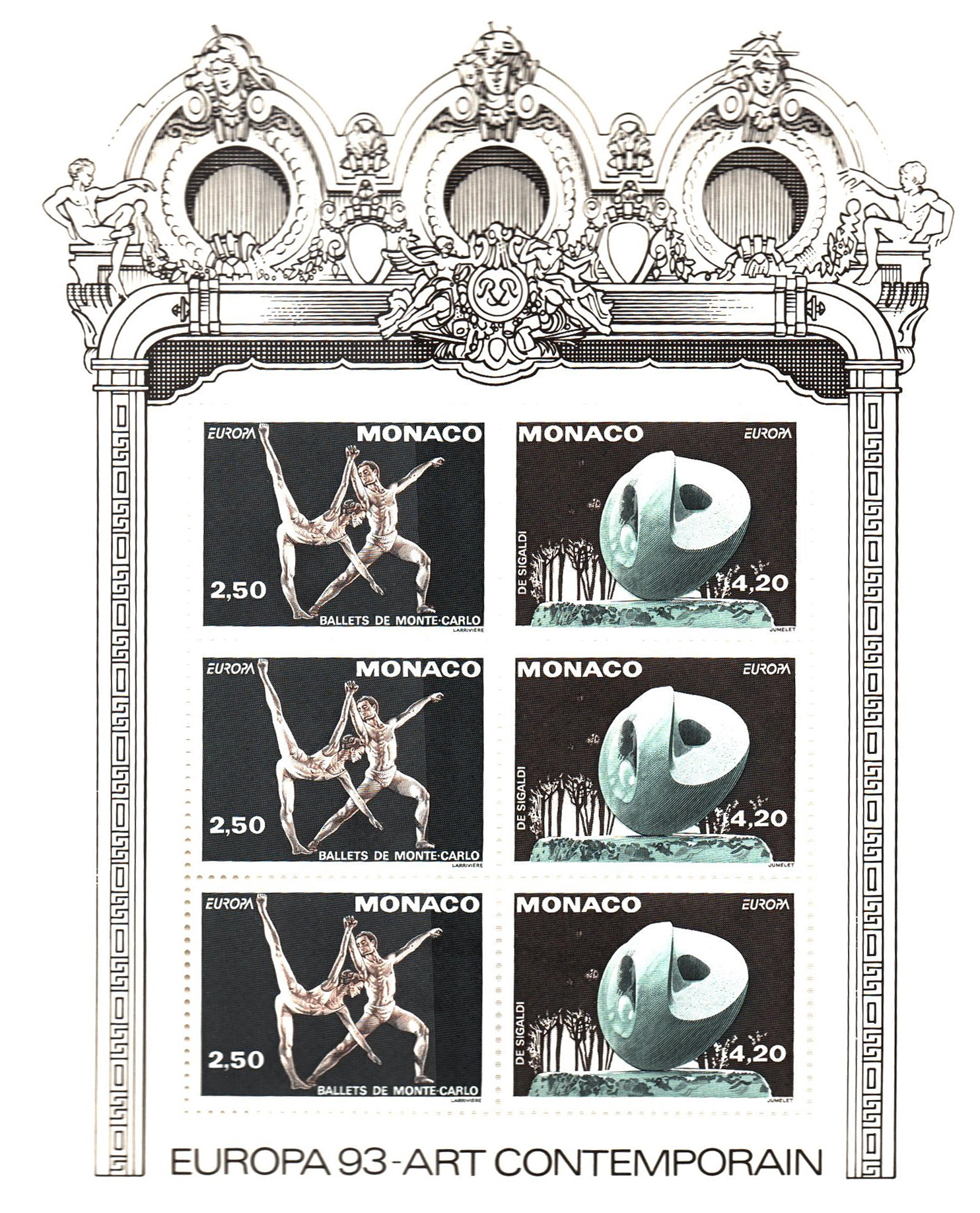 1862a - 1993 Monaco - Mystic Stamp Company