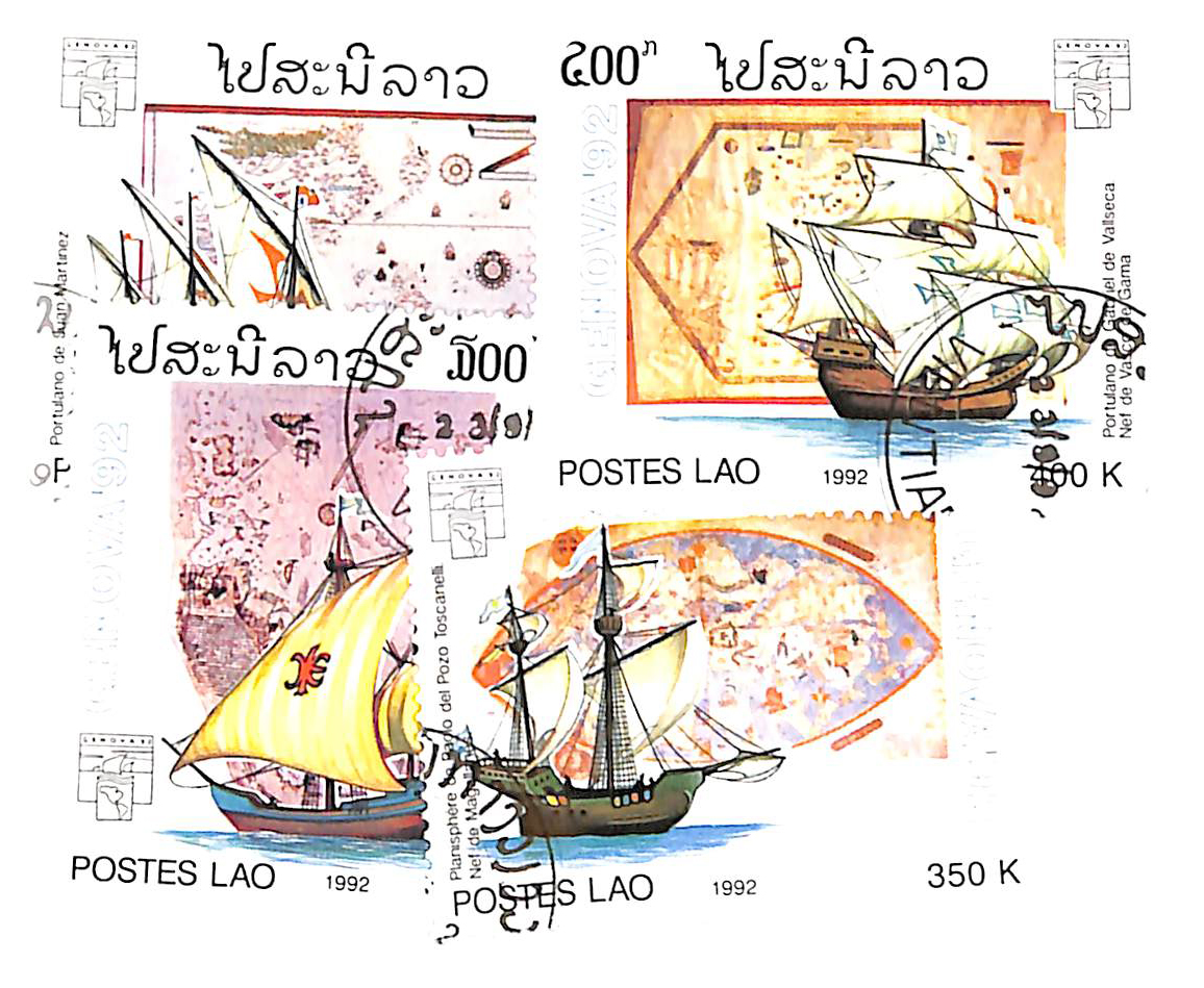 1085-88 - 1992 Laos - Mystic Stamp Company