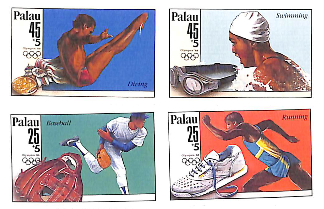 B2a/4a - 1988 Palau - Mystic Stamp Company