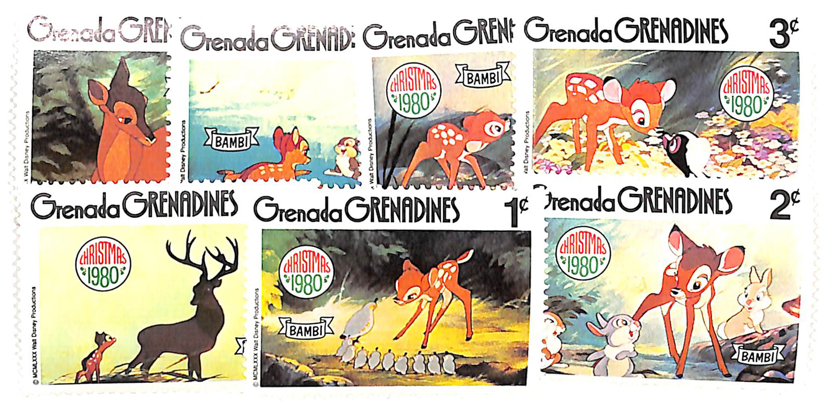 411-17 - 1980 Grenada Grenadines - Mystic Stamp Company