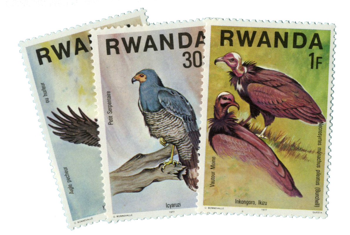 829-31 - 1977 Rwanda - Mystic Stamp Company