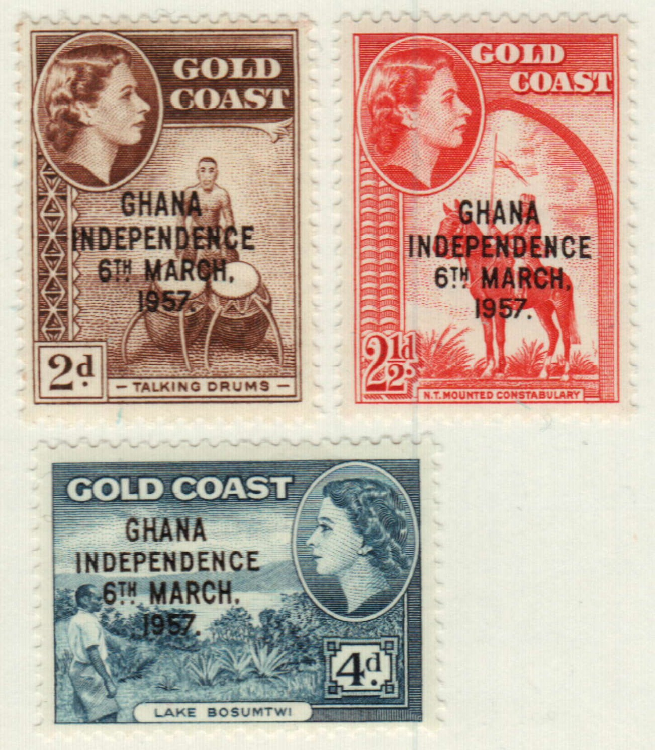 25-27 - 1958 Ghana - Mystic Stamp Company
