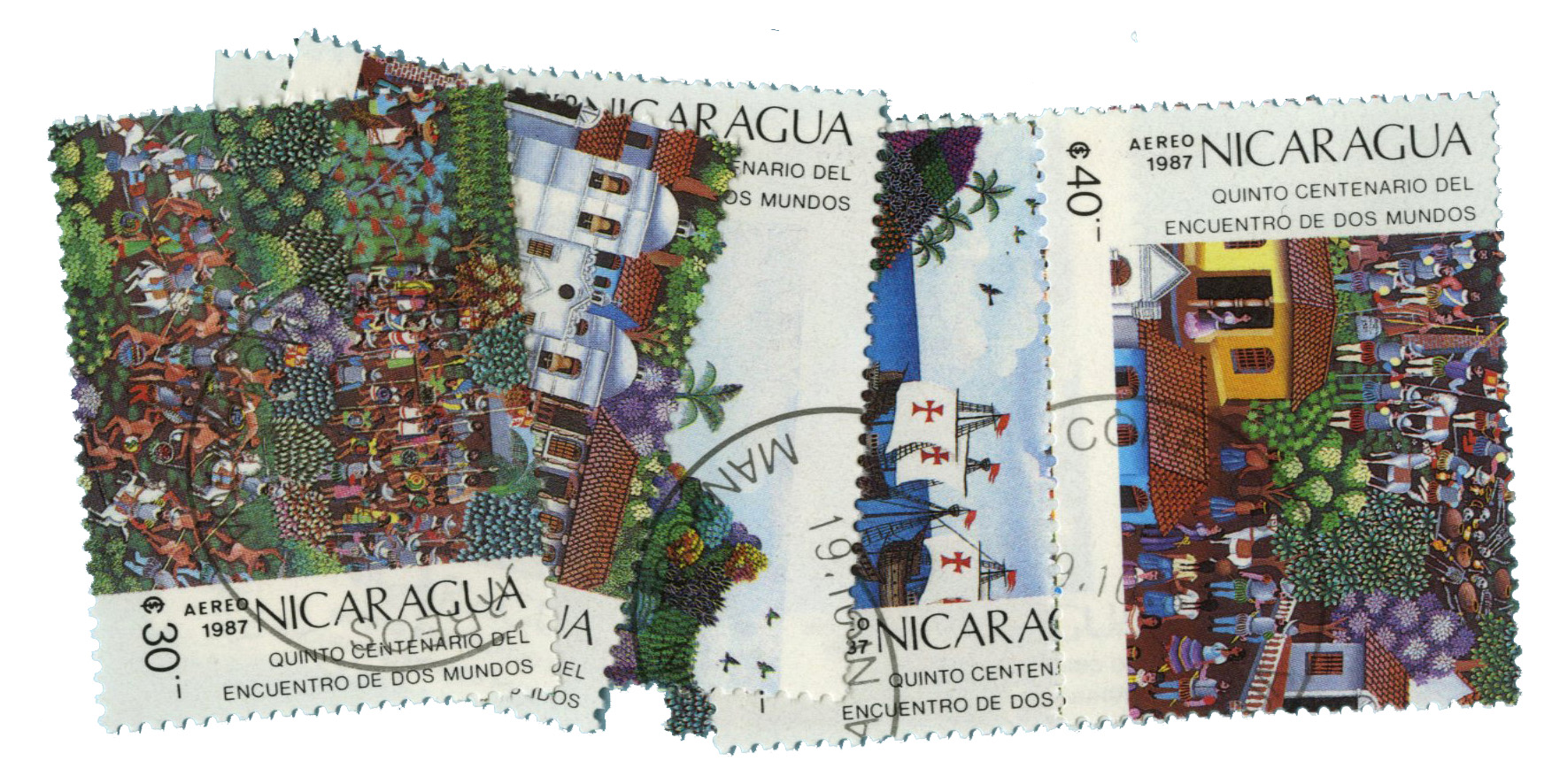 C1155-60 - 1987 Nicaragua - Mystic Stamp Company