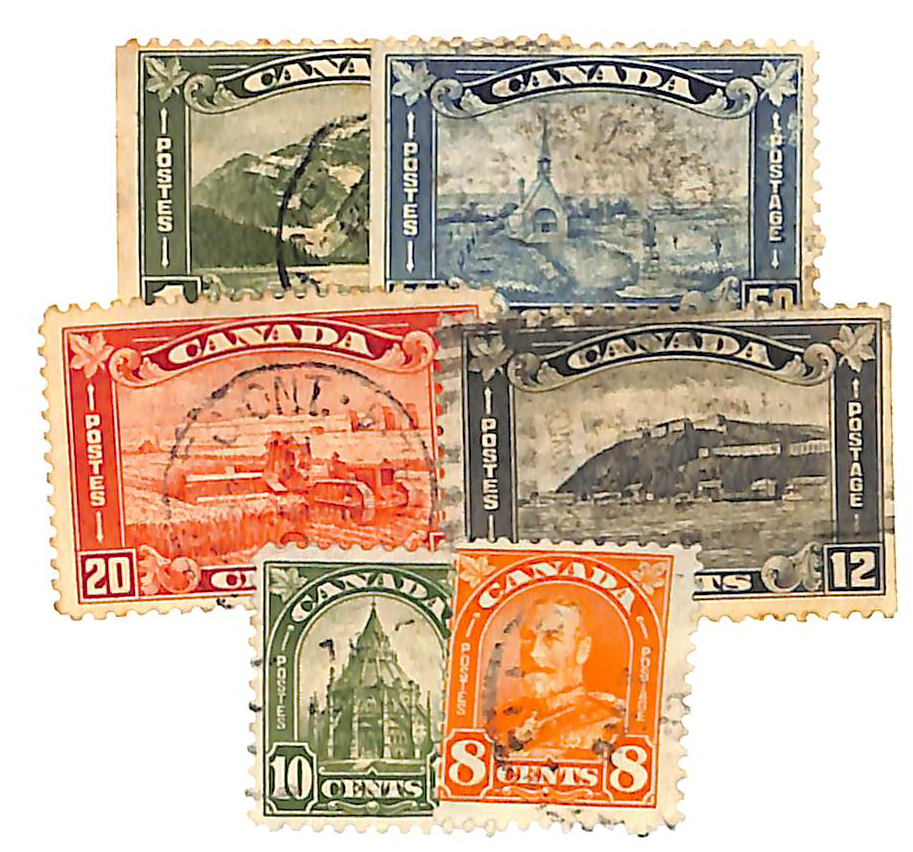172-77 - 1930 Canada - Mystic Stamp Company