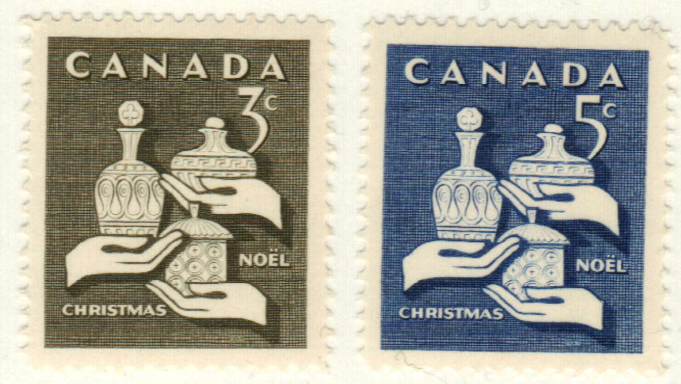 443-44 - 1965 Canada - Mystic Stamp Company