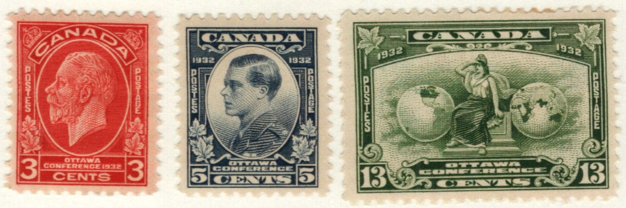 192-94 - 1932 Canada - Mystic Stamp Company