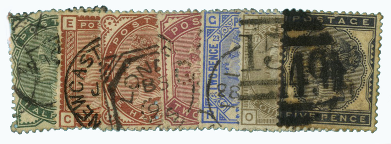 78//85 - 1880-81 Great Britain - Mystic Stamp Company