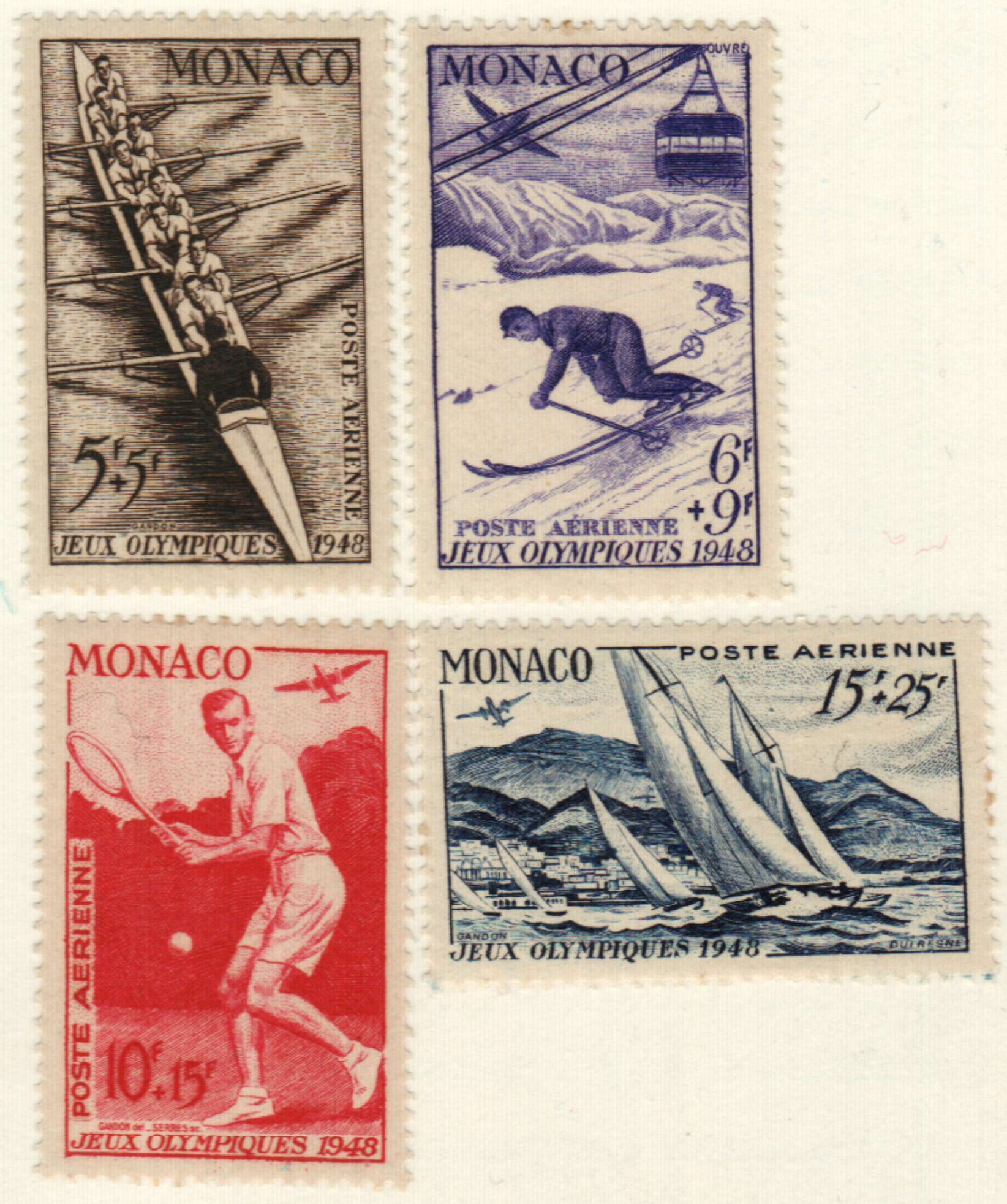 CB7-10 - 1948 Monaco - Mystic Stamp Company