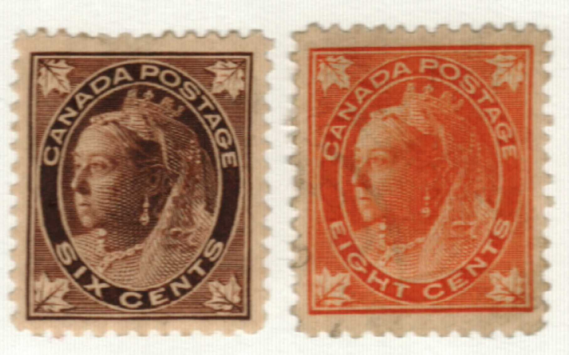 71-72 - 1897 Canada - Mystic Stamp Company