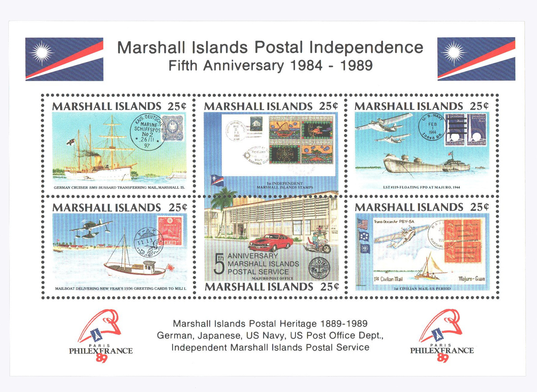 230 - 1989 Marshall Islands - Mystic Stamp Company