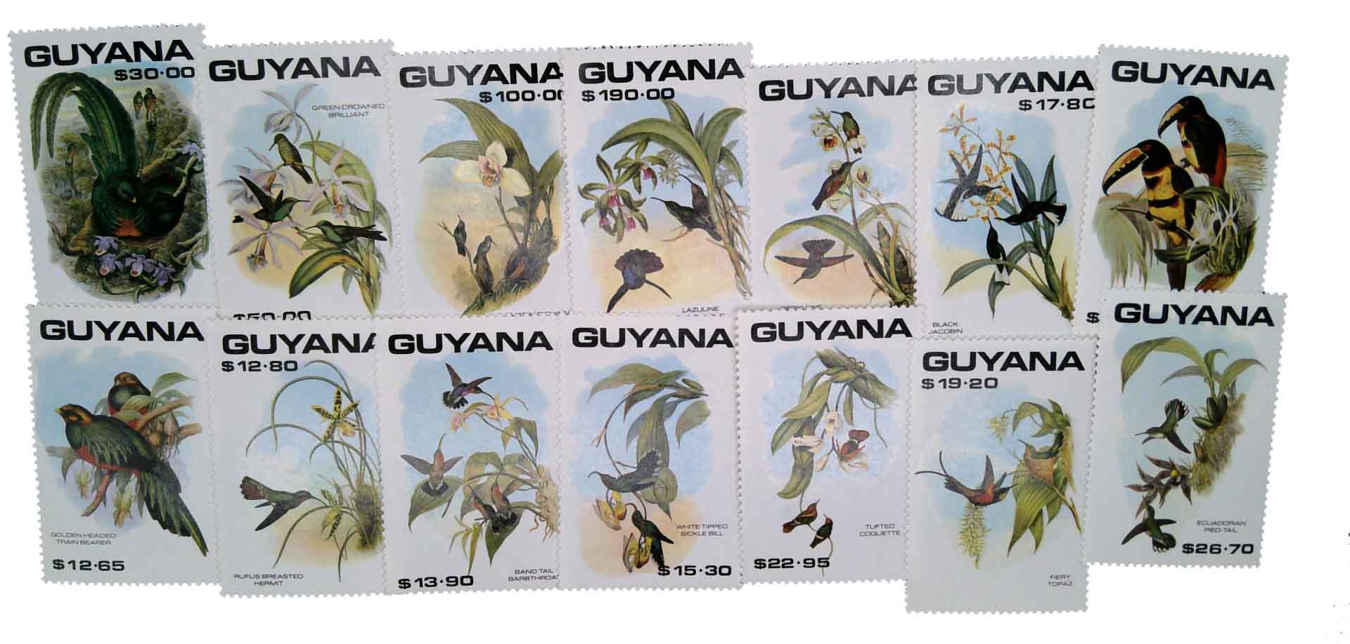 2318-31 - 1990 Guyana - Mystic Stamp Company