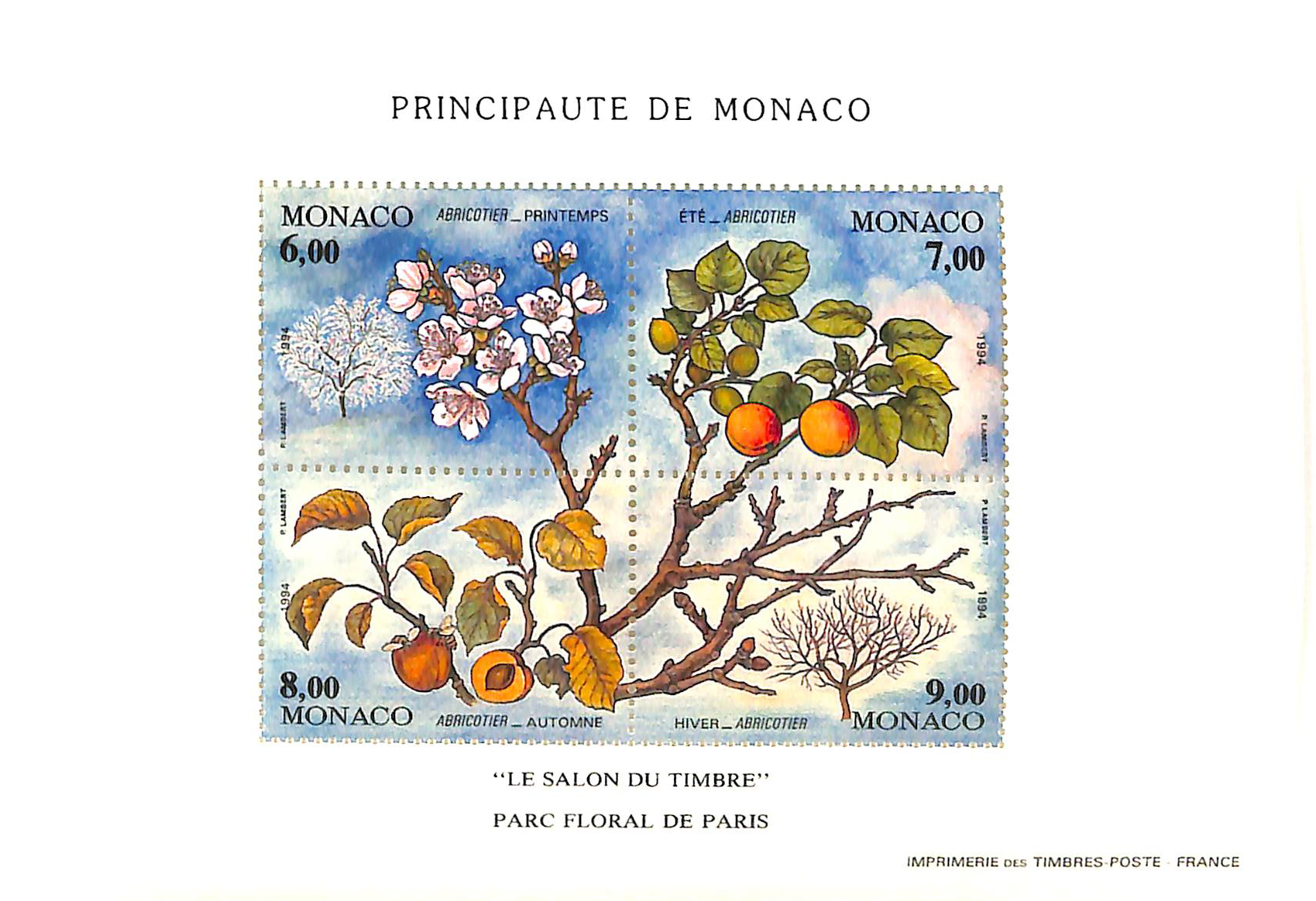 1934 - 1994 Monaco - Mystic Stamp Company