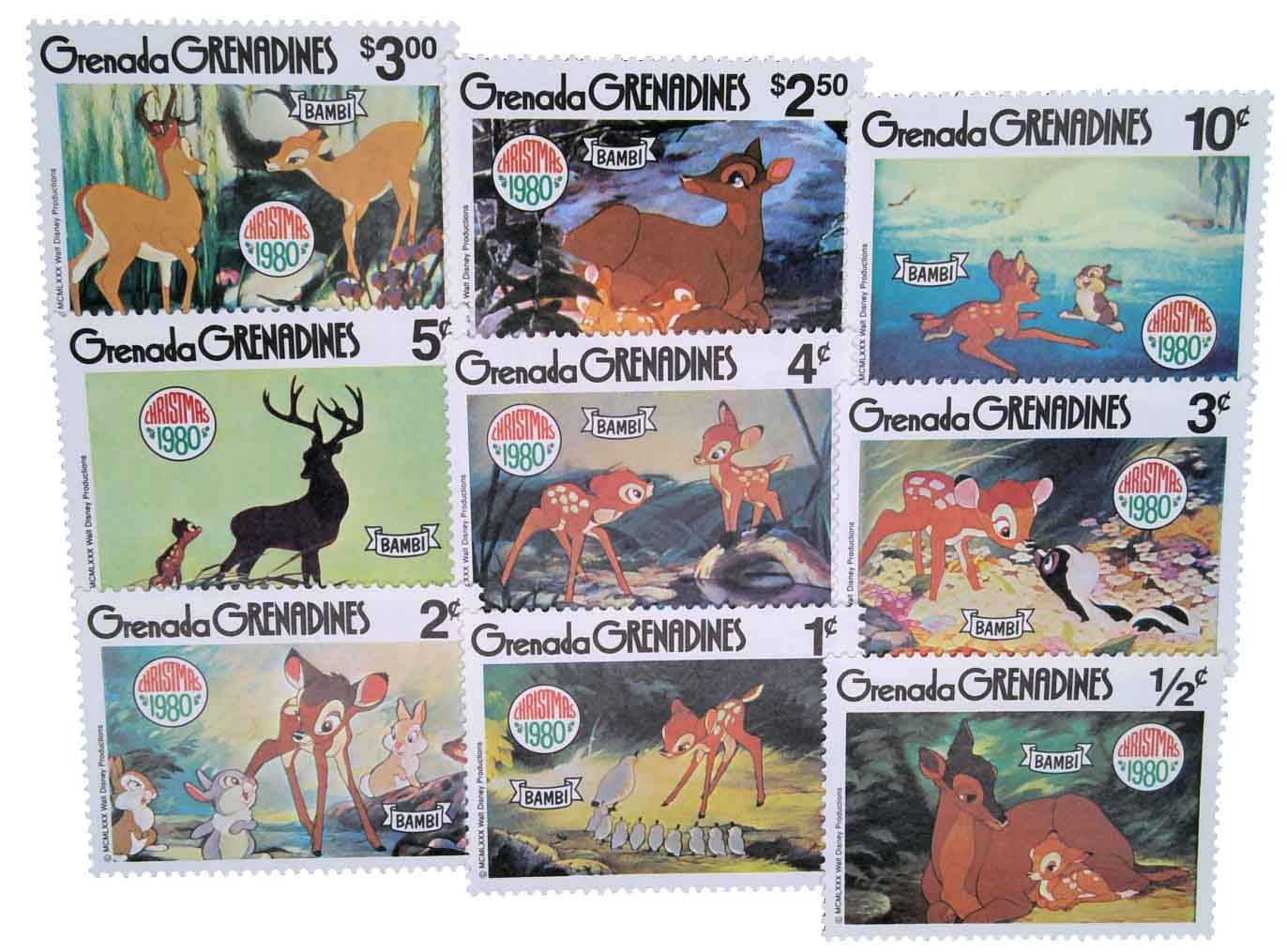 411//19 - 1980 Grenada Grenadines - Mystic Stamp Company