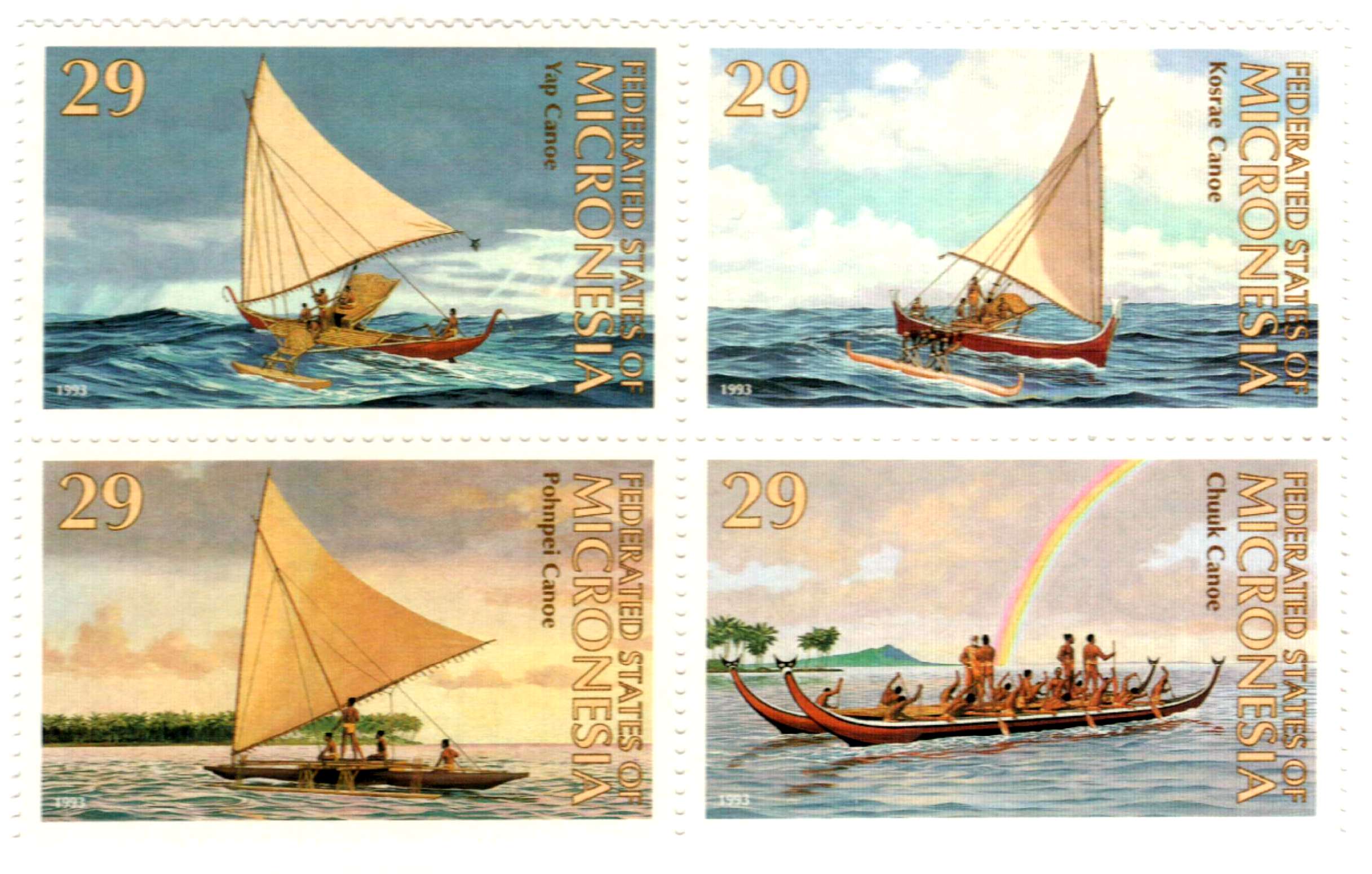 176a - 1993 Micronesia - Mystic Stamp Company