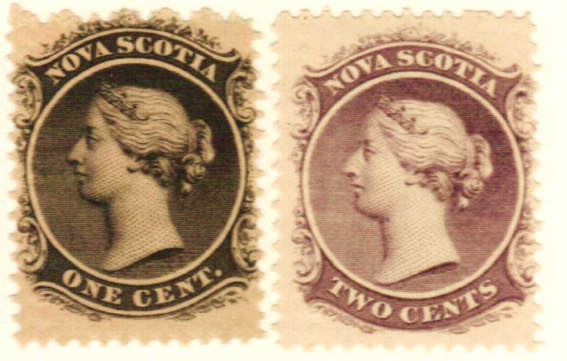 8-9 - 1860-63 Nova Scotia - Mystic Stamp Company