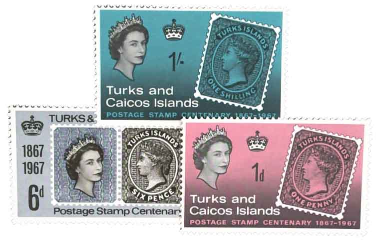 172-74 - 1967 Turks & Caicos Islands - Mystic Stamp Company