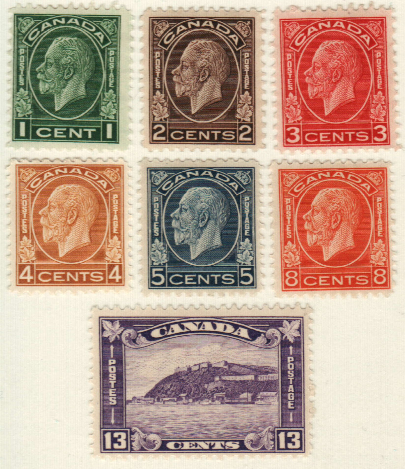 195-201 - 1932 Canada - Mystic Stamp Company