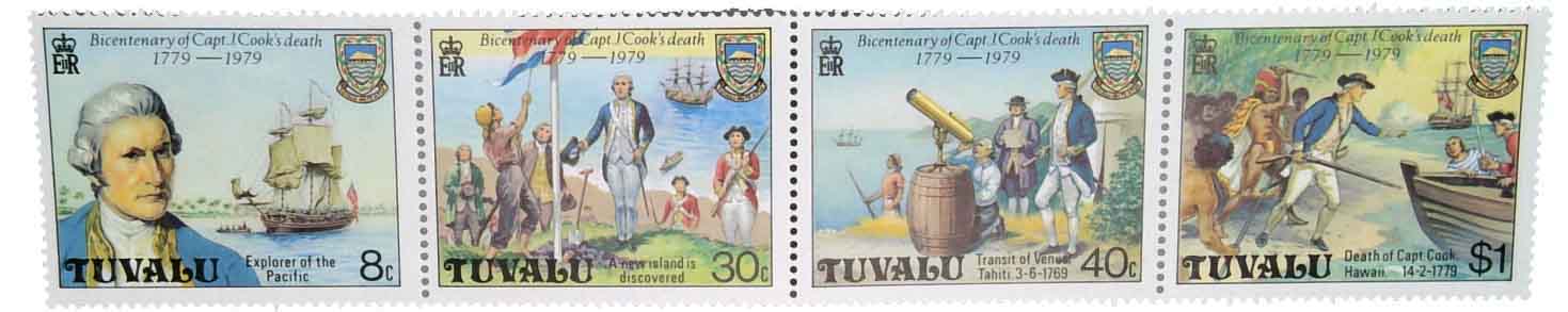 114-17 - 1979 Tuvalu - Mystic Stamp Company