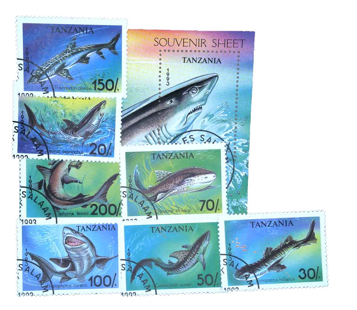 1136-43 - 1993 Tanzania - Mystic Stamp Company