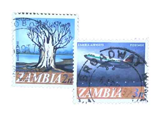40-41 - 1968 Zambia - Mystic Stamp Company