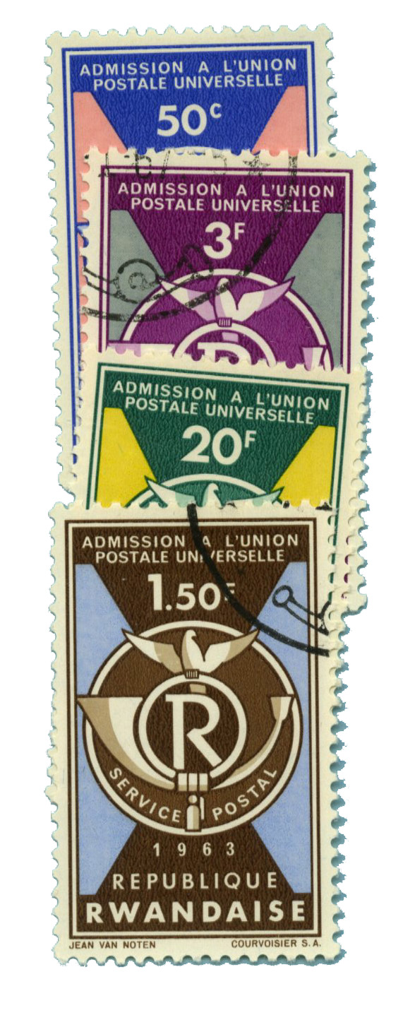 37-40 - 1963 Rwanda - Mystic Stamp Company