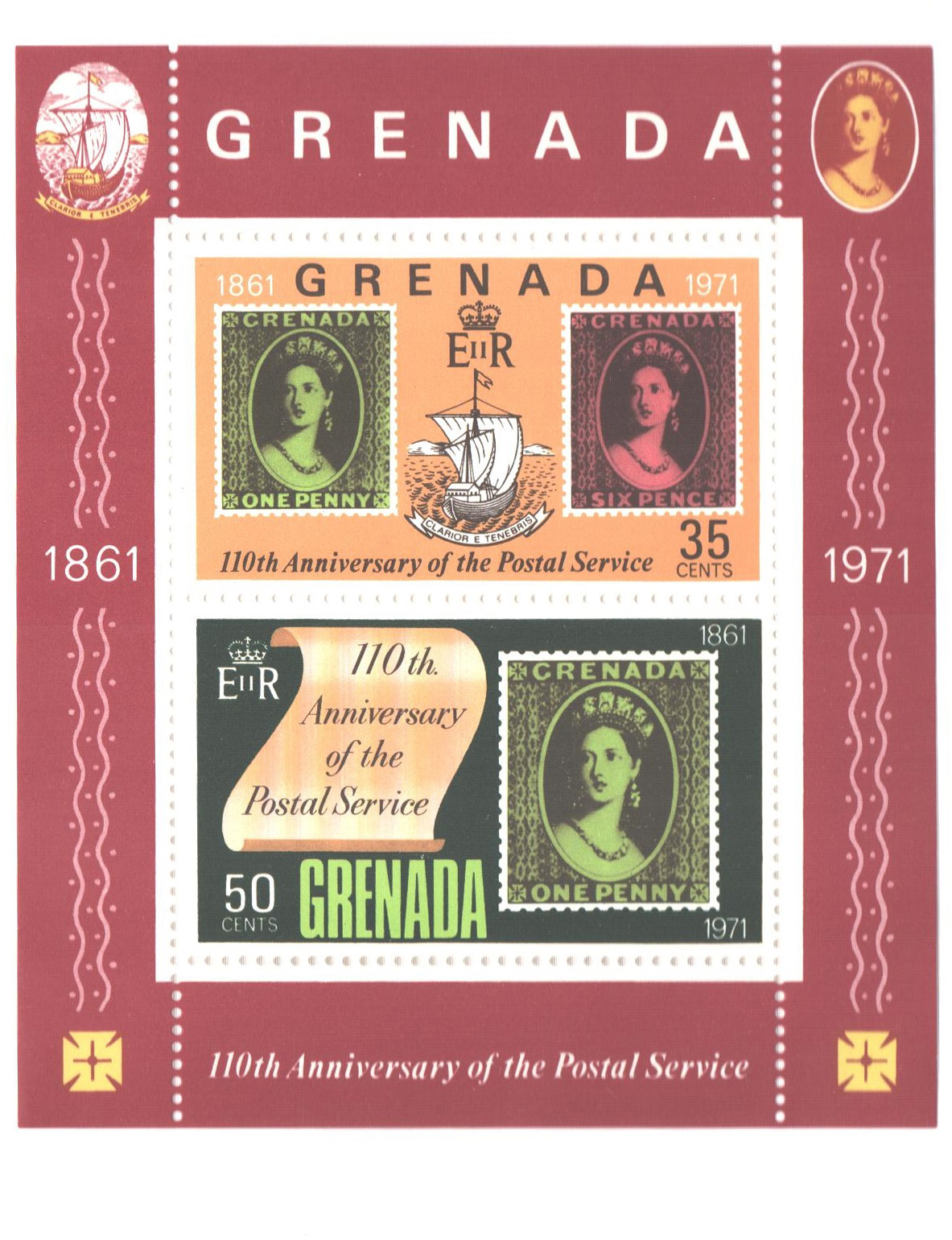 420a - 1971 Grenada - Mystic Stamp Company