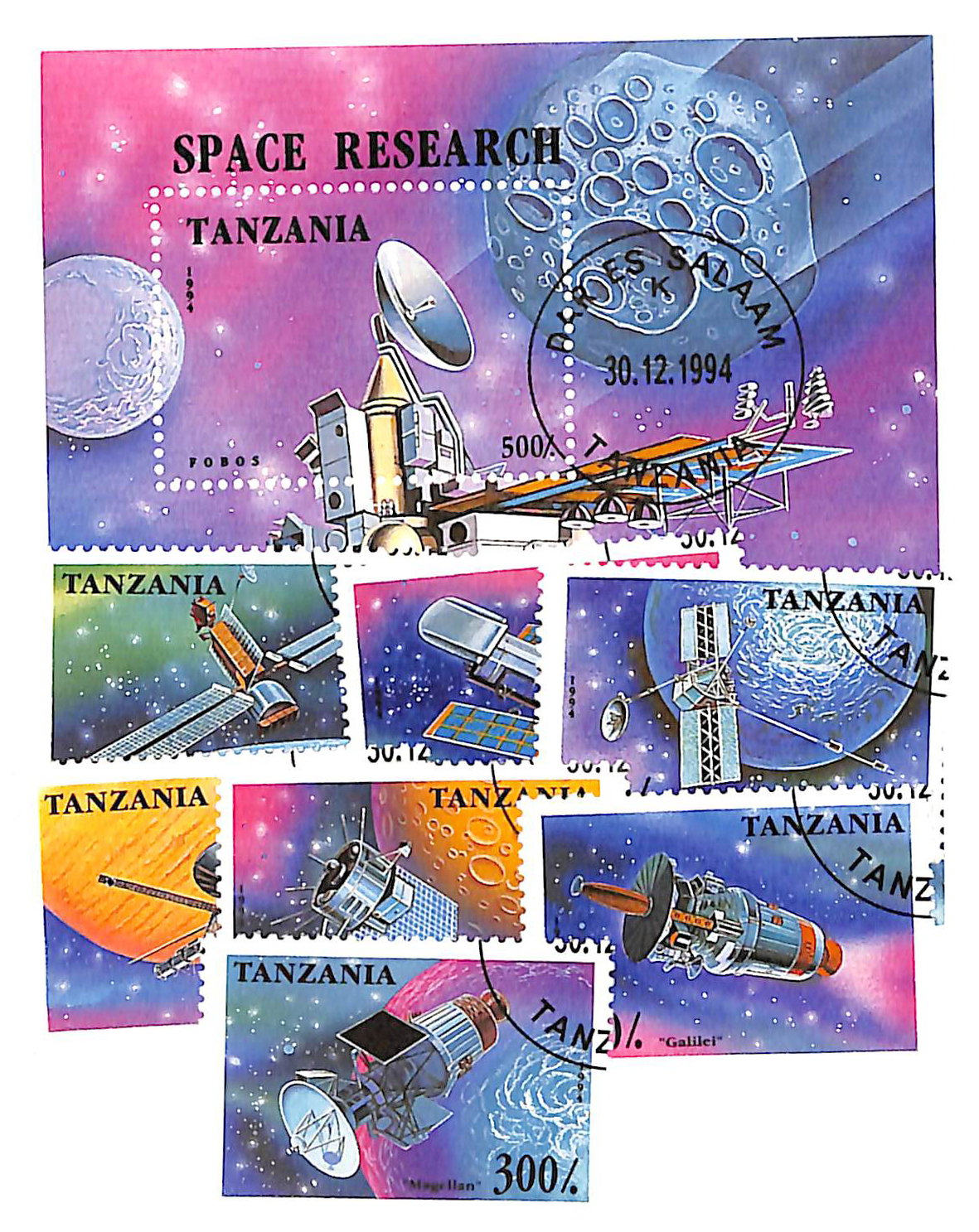 1319-26 - 1994 Tanzania - Mystic Stamp Company
