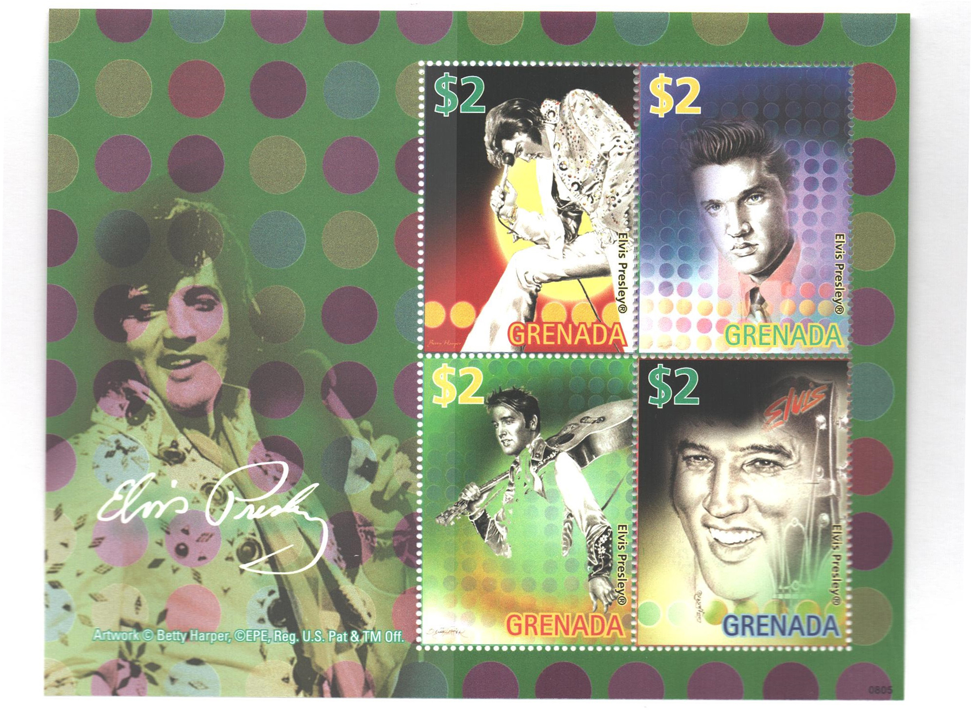 3673 - 2008 Grenada - Mystic Stamp Company