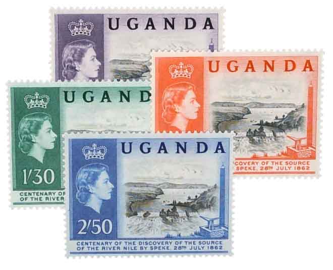 79-82 - 1962 Uganda - Mystic Stamp Company
