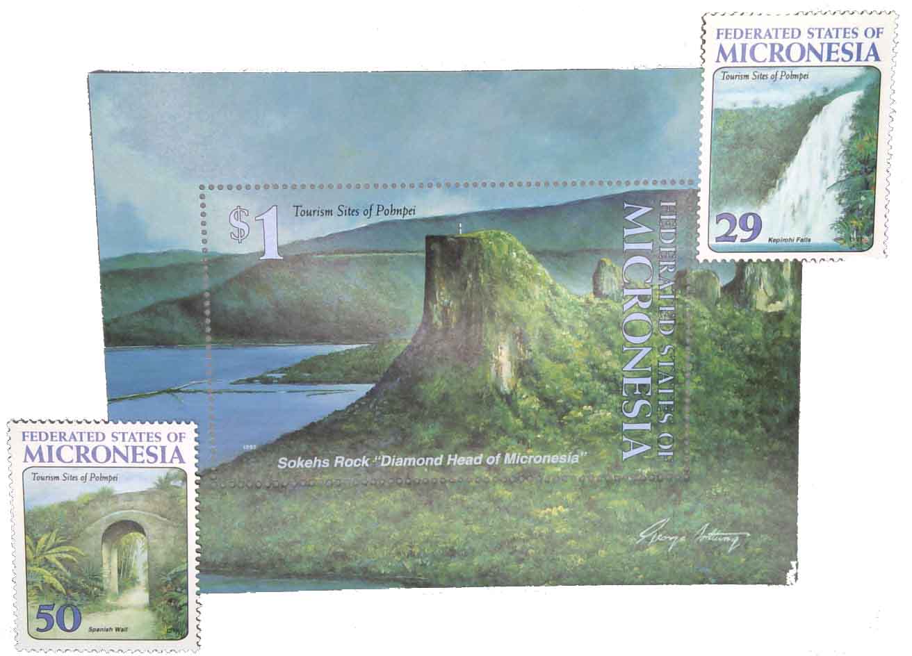 179-81 - 1993 Micronesia - Mystic Stamp Company