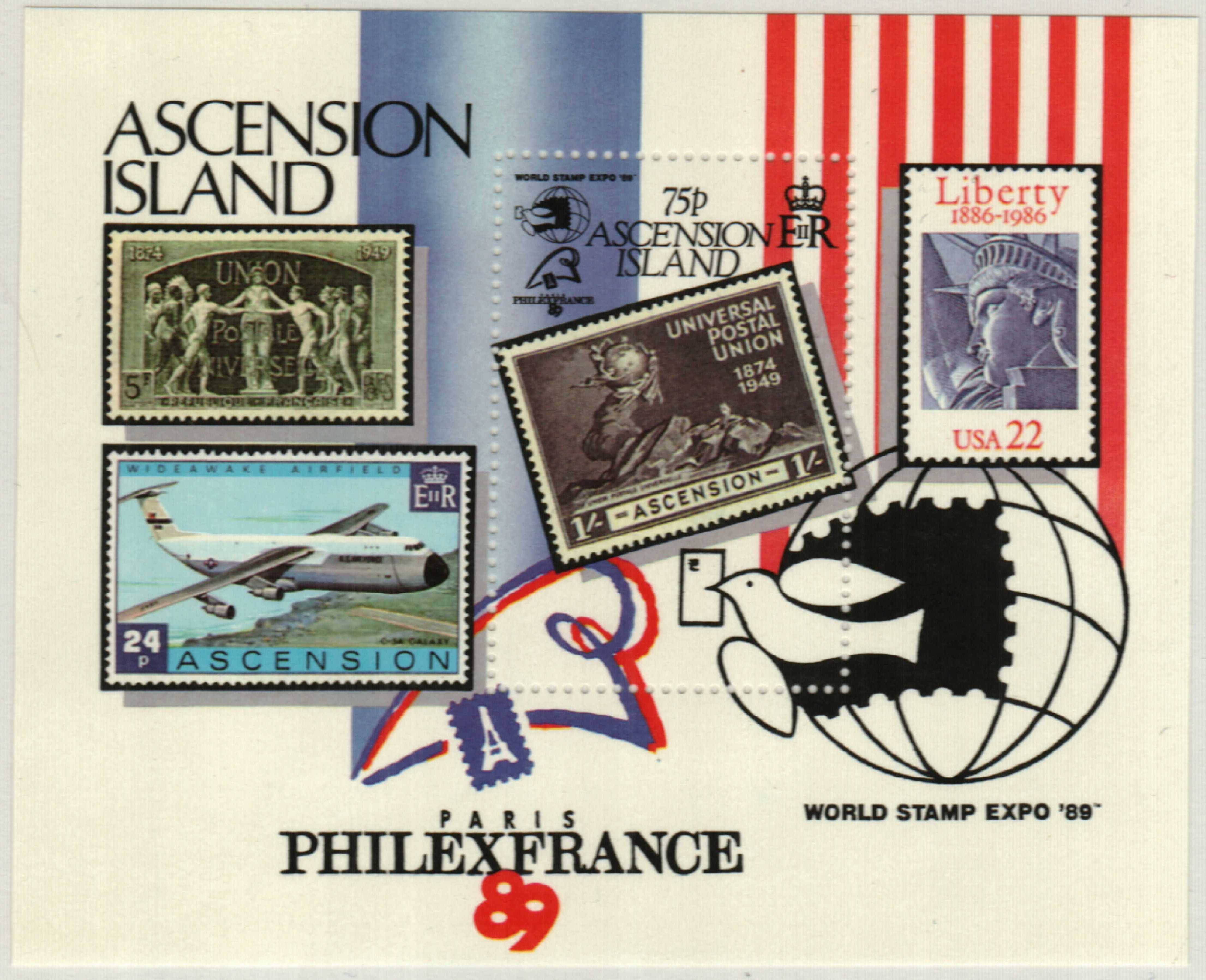 473 - 1989 Ascension - Mystic Stamp Company