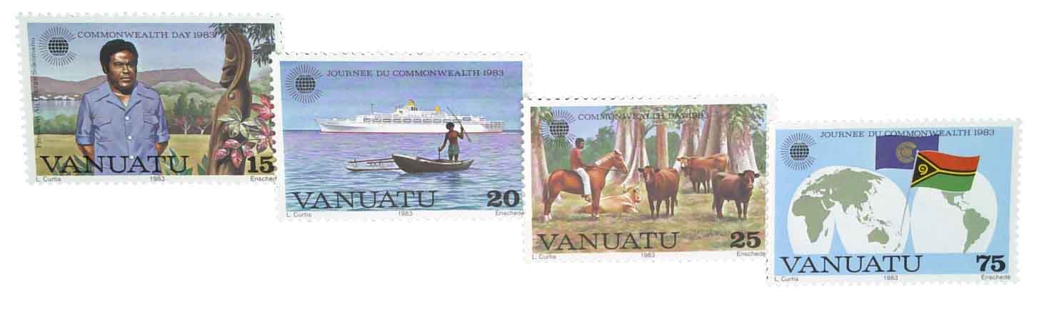 349-52 - 1983 Vanuatu - Mystic Stamp Company