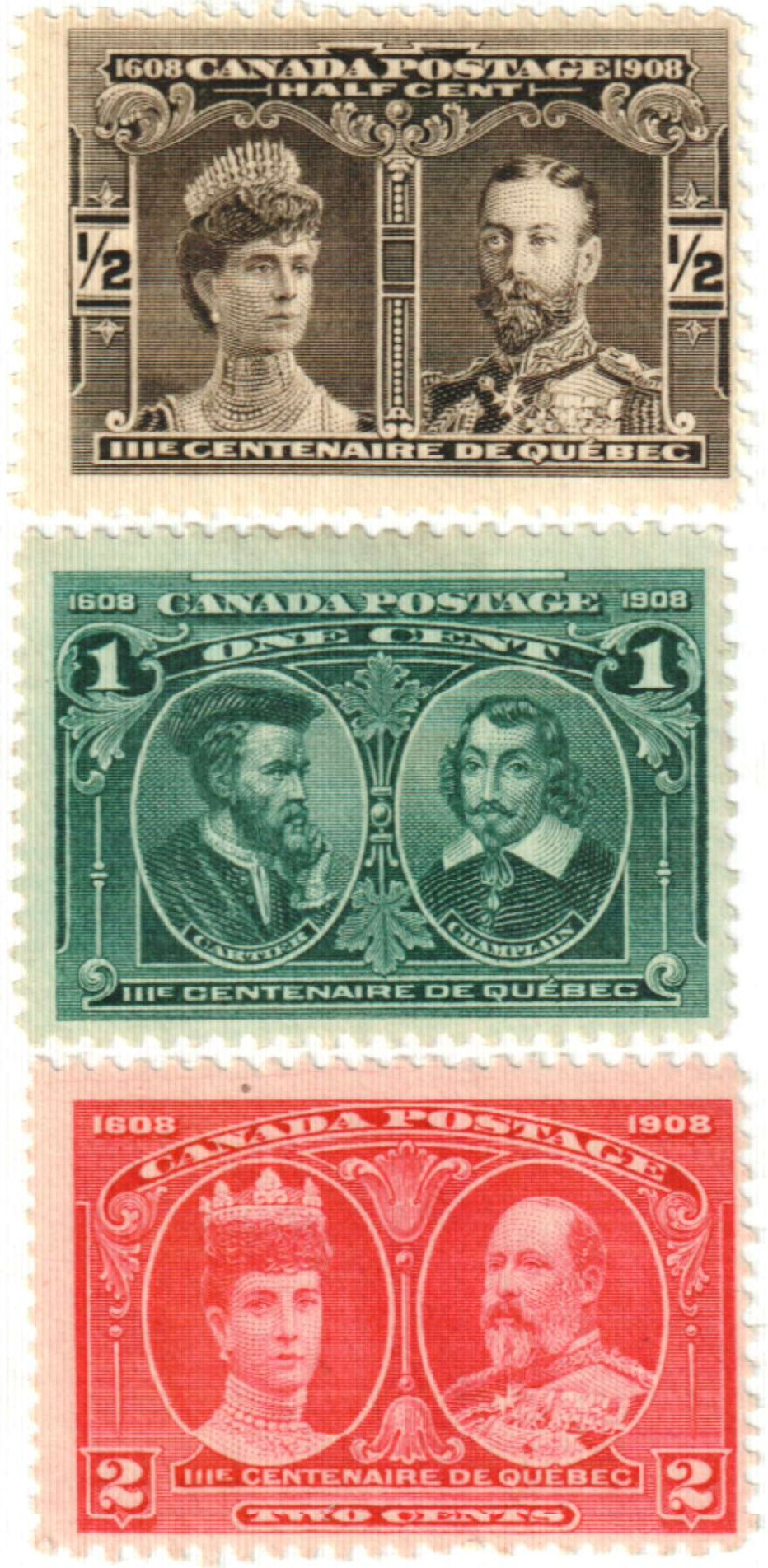 96-98 - 1908 Canada - Mystic Stamp Company