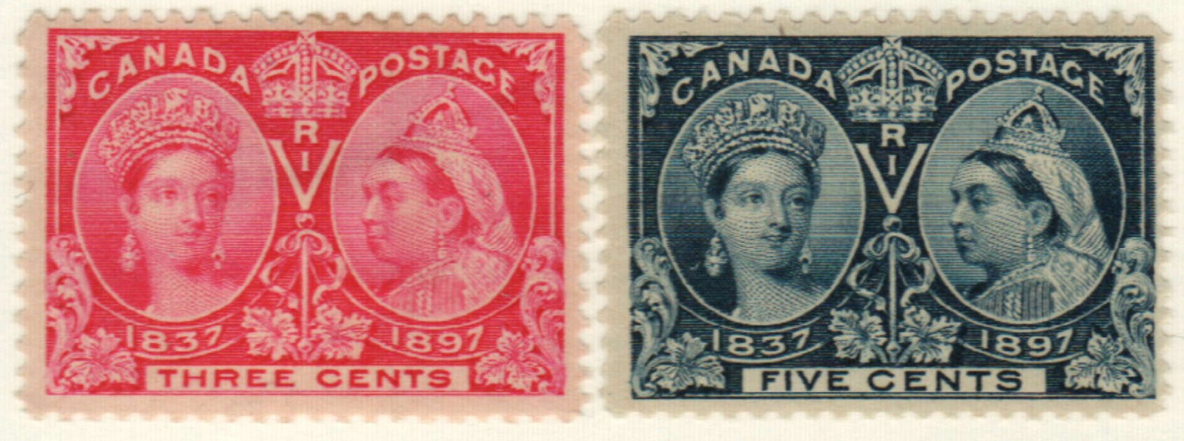 53-54 - 1897 Canada - Mystic Stamp Company